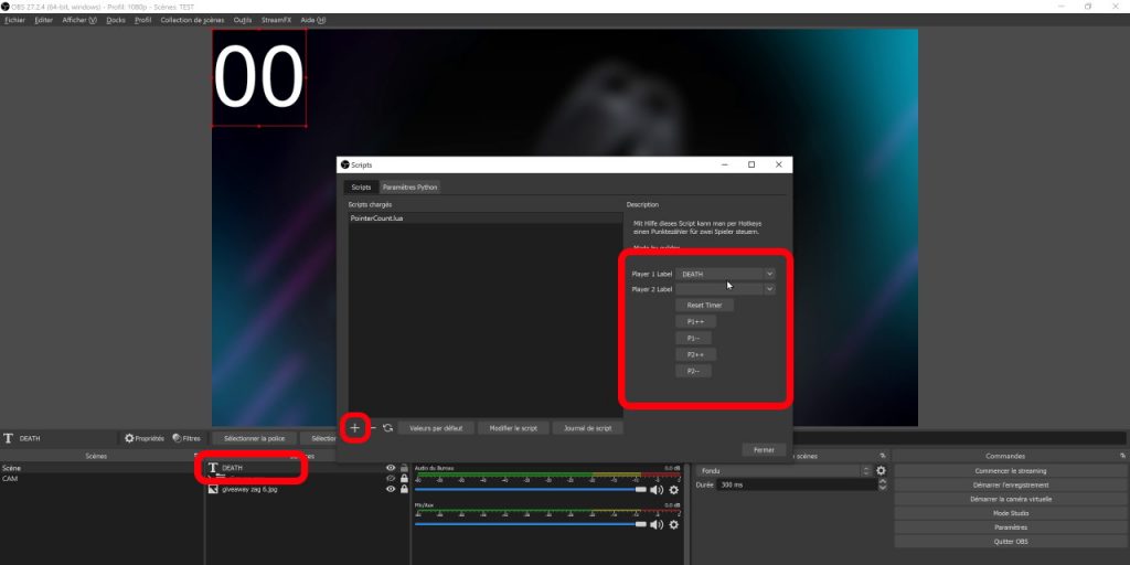 Ajouter un Compteur de Morts sur son Stream