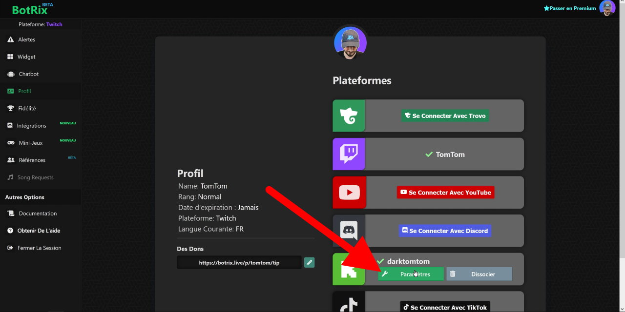 Configurer un Bot pour son Chat Kick (Tutoriel BotRix)
