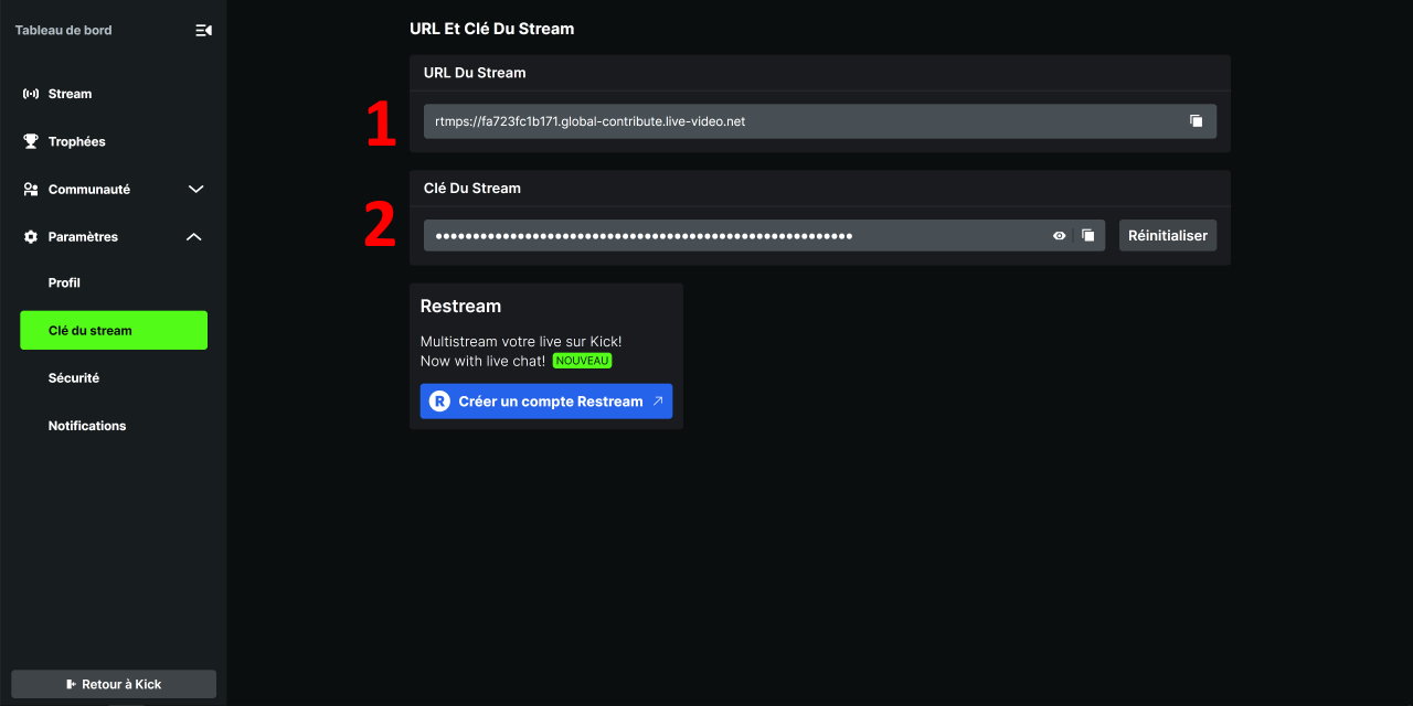 Comment Streamer sur Kick