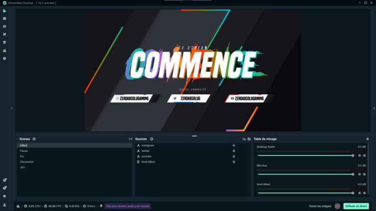 Streamlabs Desktop : Tutoriel Débutant