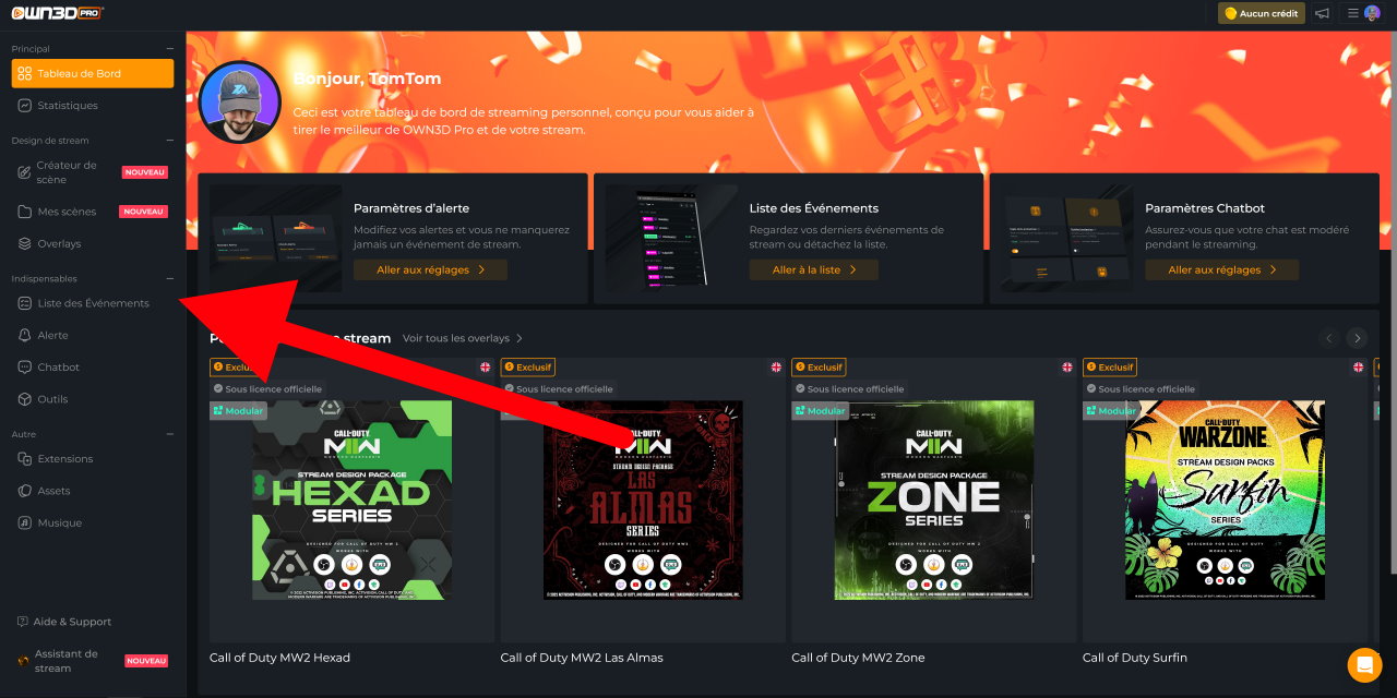 Installer des Overlays et Alertes avec Own3d PRO