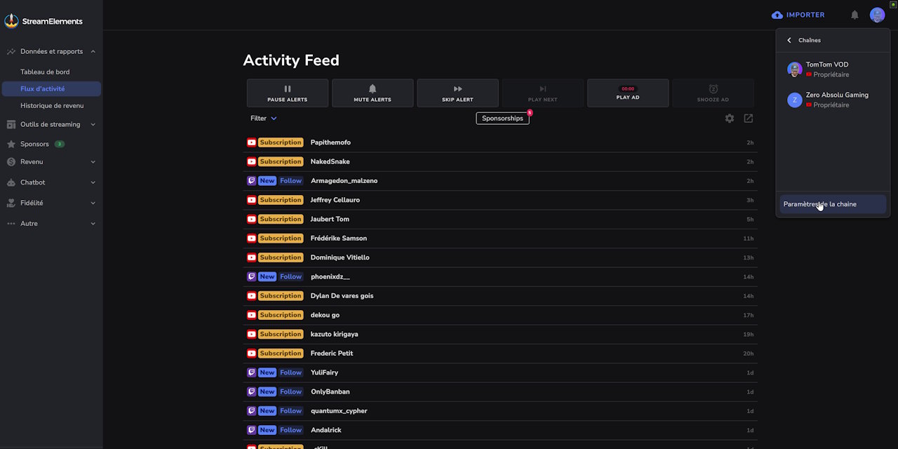 Comment Configurer StreamElements